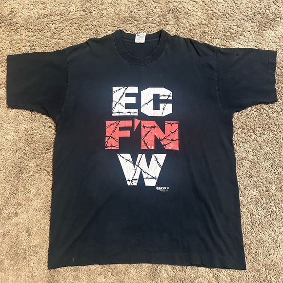 WWE | Shirts | Vintage Ecw Wrestling Ec Fn W Shirt 9s Size Xl | Poshmark